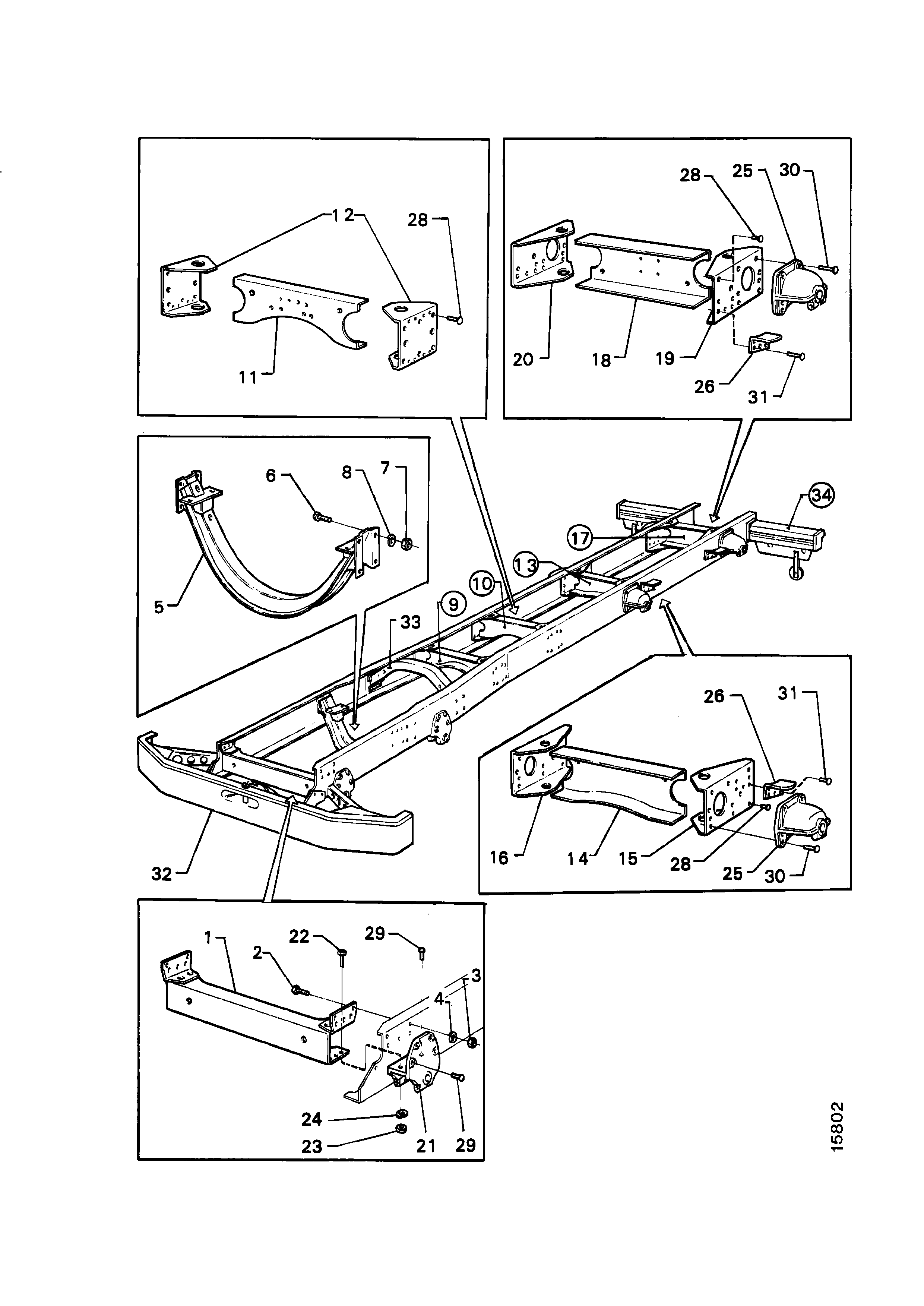 1377779 Кронштейн крепления параболической рессоры для Scania ...