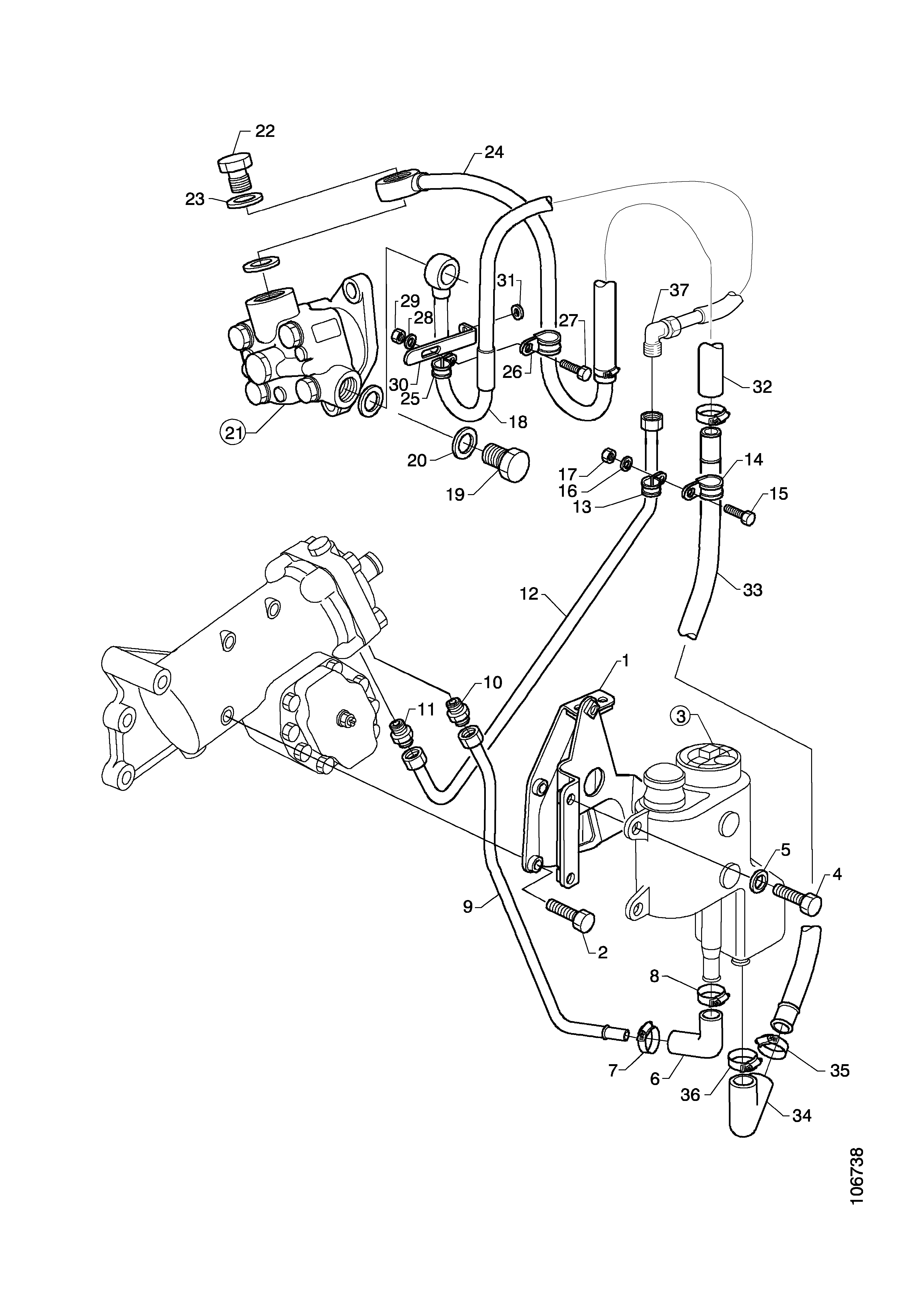 1391893 Гидравлическая трубка для Scania производитель Scania