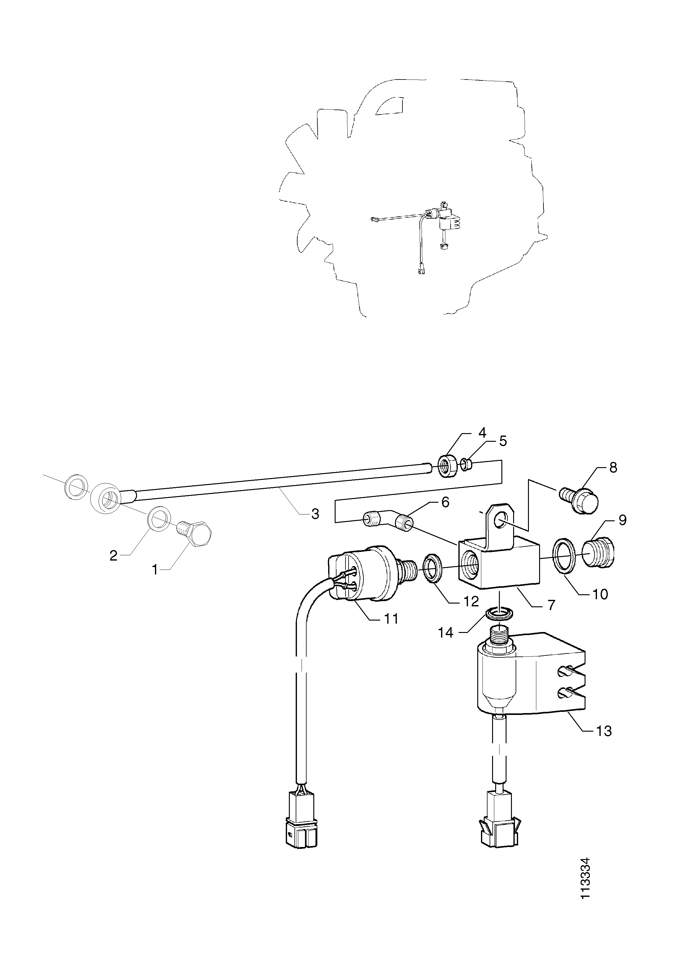 1452862 Датчик давления масла без иммобилайзера для Scania ...