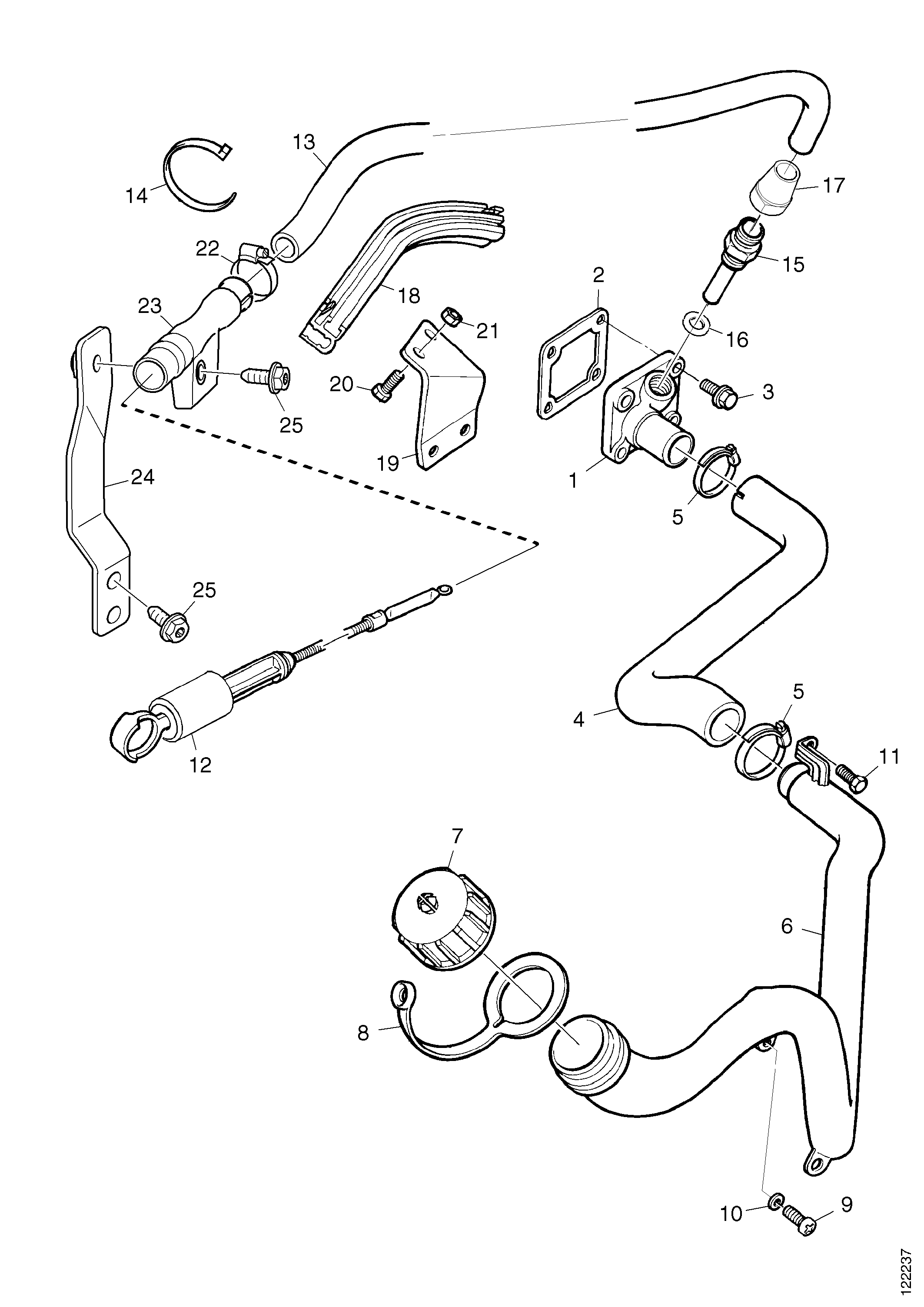 1724875 Маслозаливная трубка для Scania производитель Scania