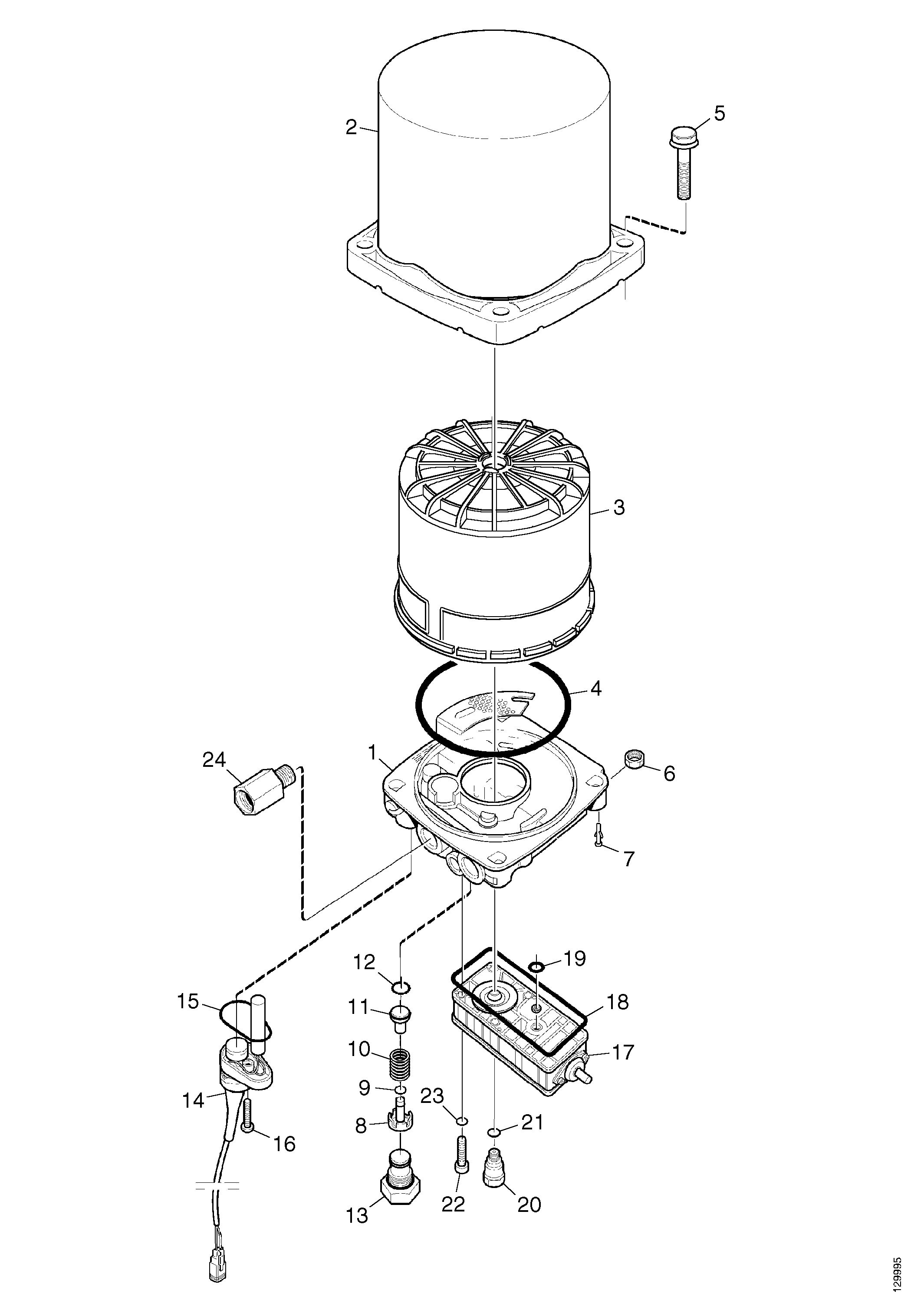 1387553 Осушитель воздуха Haldex для Scania производитель Scania
