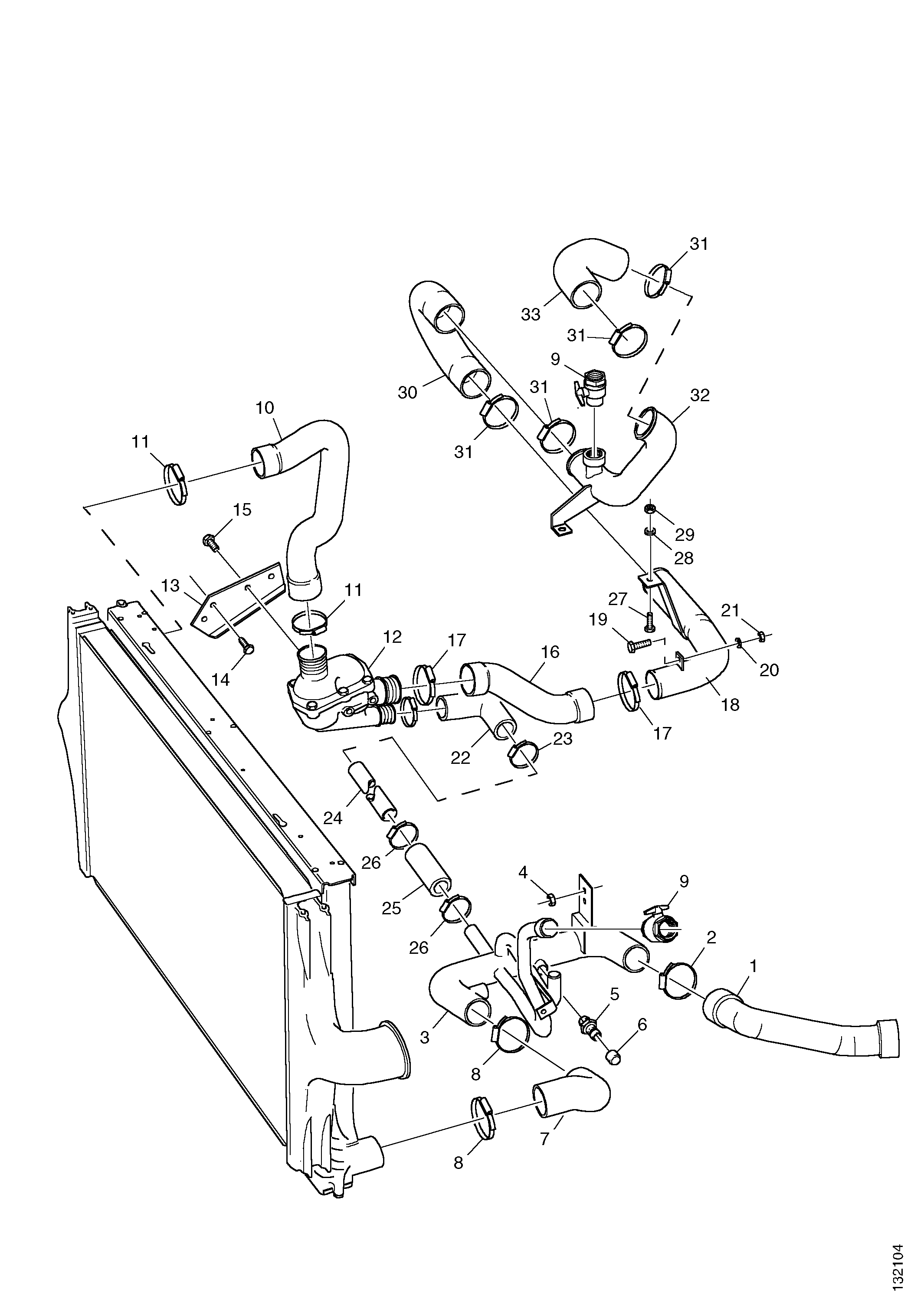 1379383 Штуцер трубопровода системы охлаждения для Scania производитель ...