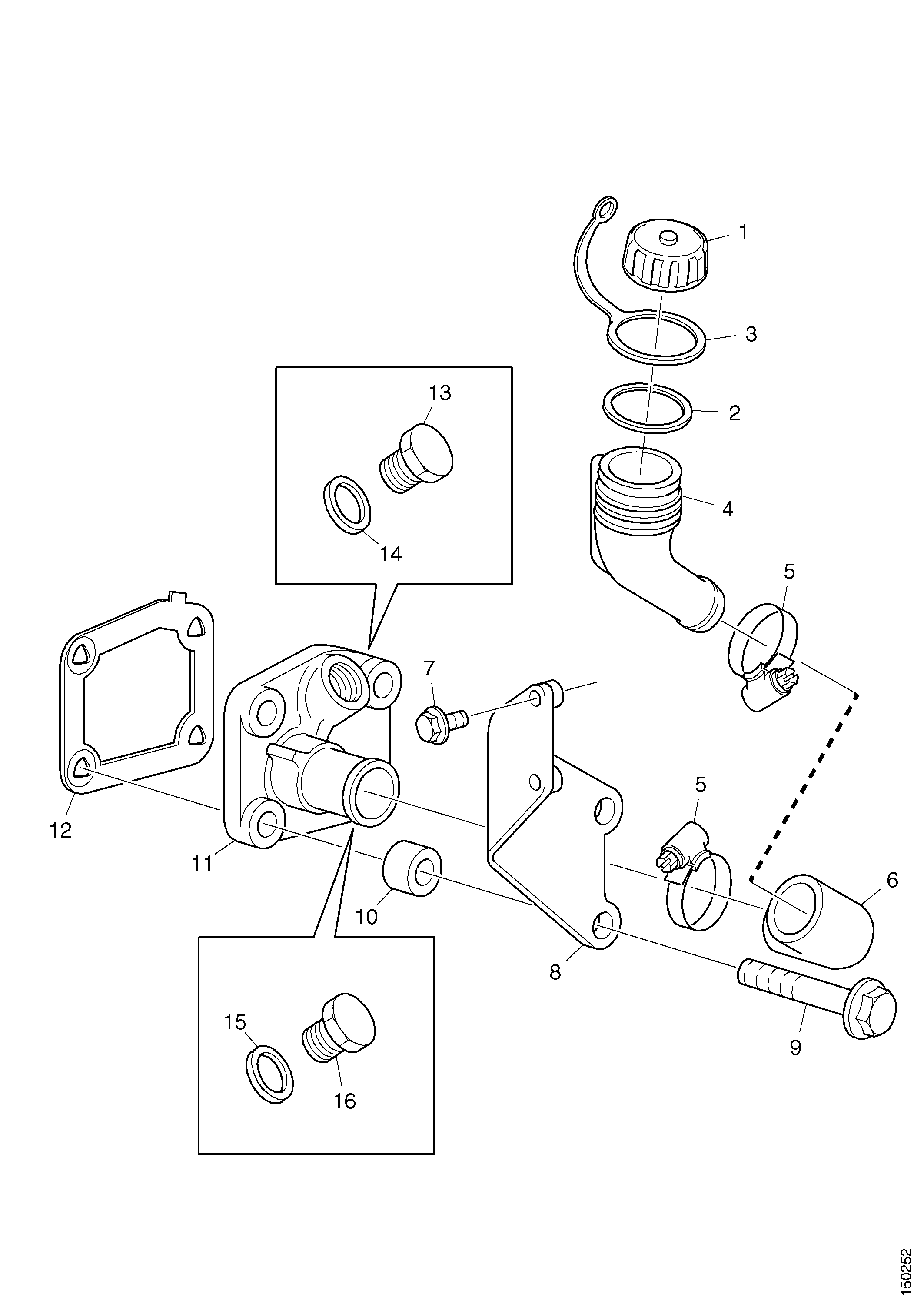 1544036 Крышка маслозаливной горловины для Scania производитель Scania