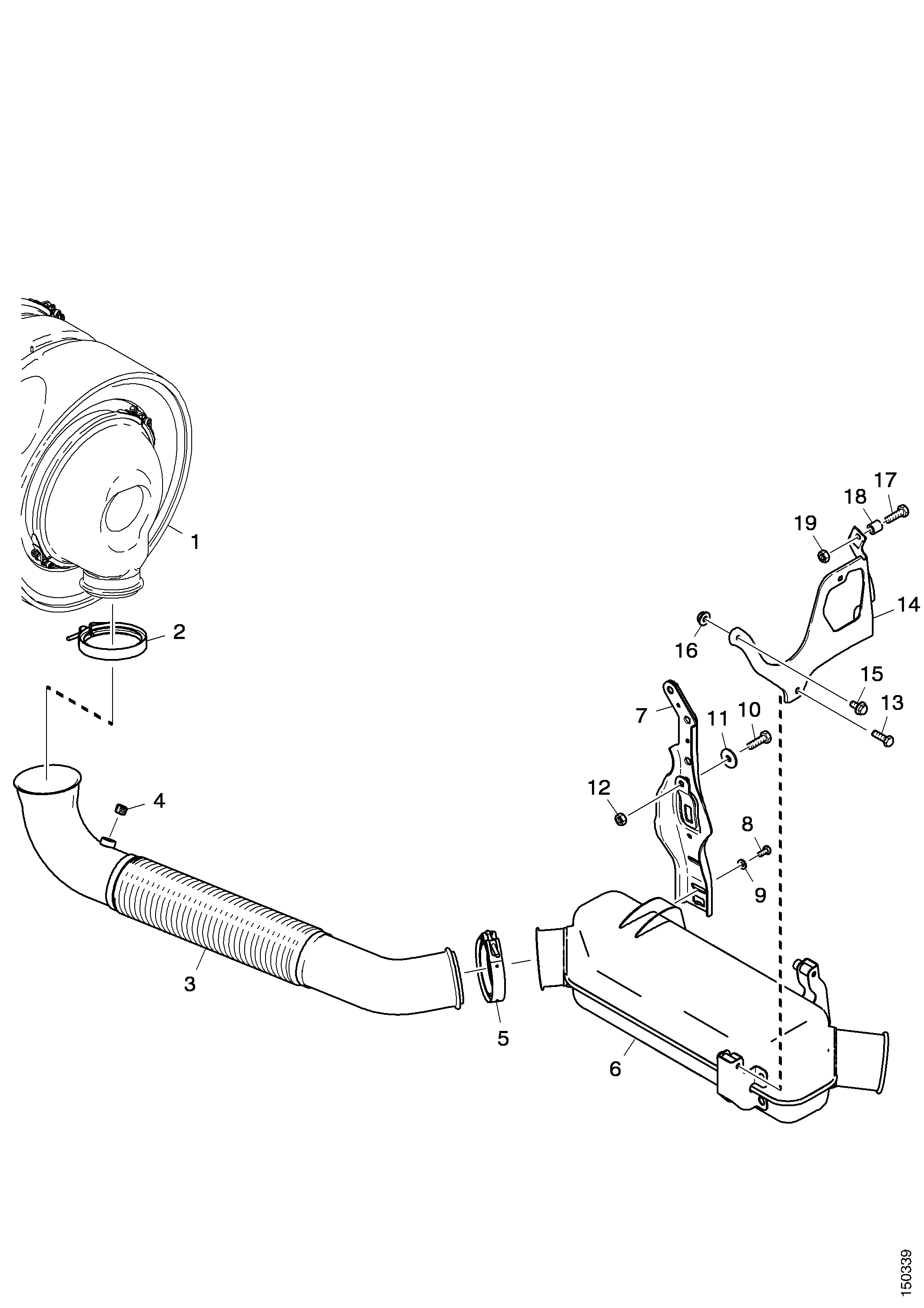 1852050 Выпускная труба для Scania производитель Scania