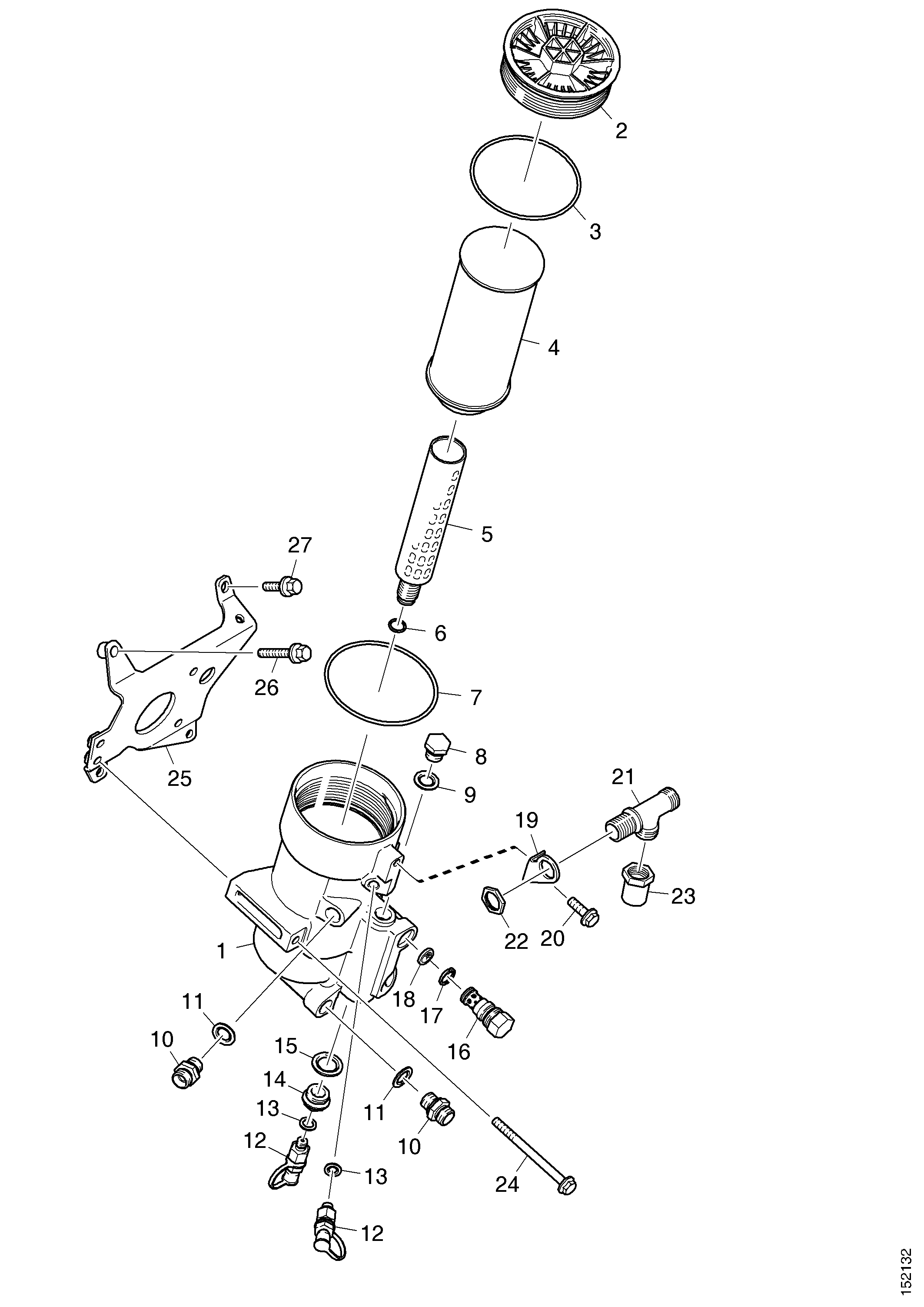 1355932 Проходной штуцер для Scania производитель Scania