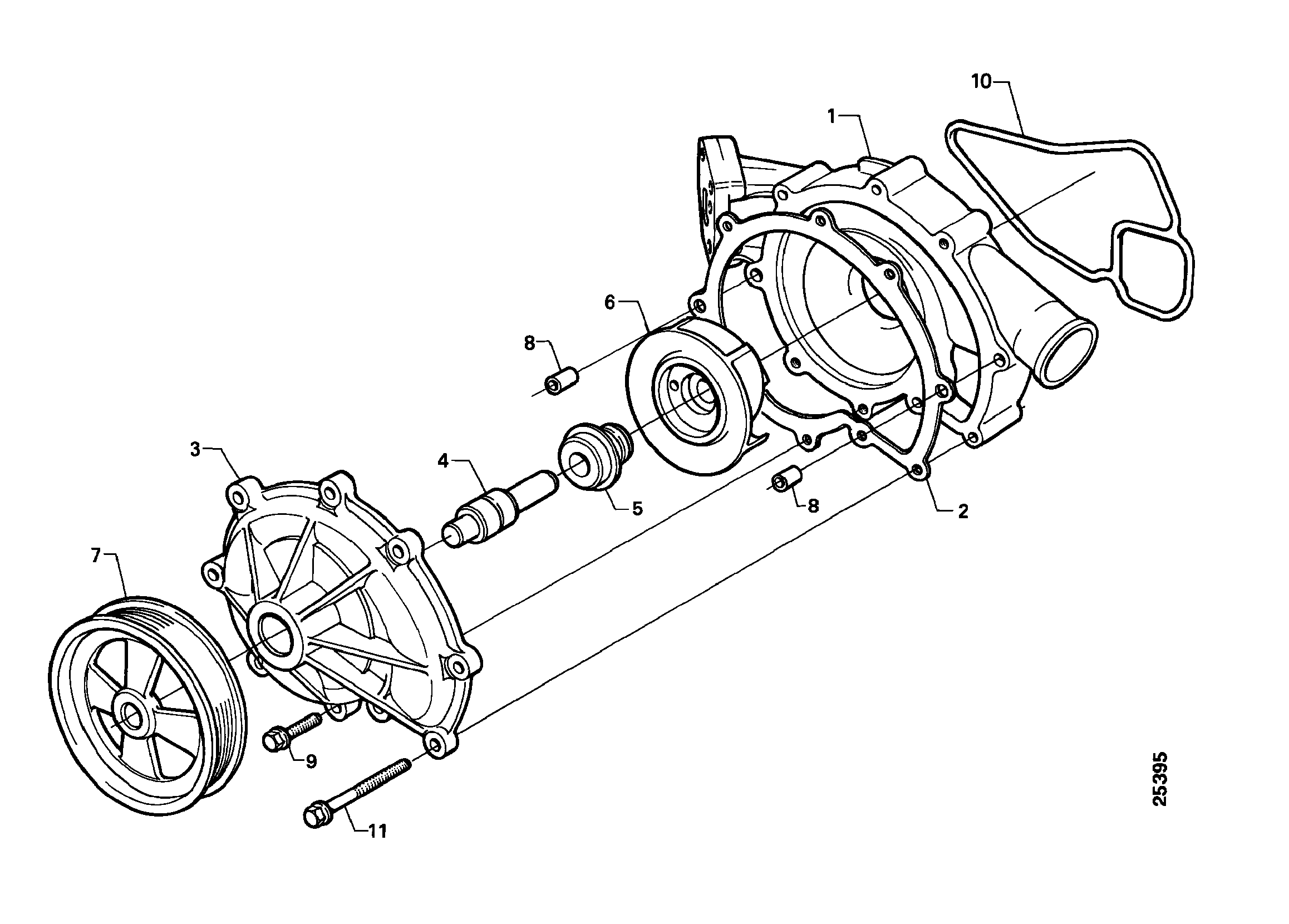 1450154 Корпус насоса системы охлаздения D14 для Scania производитель ...