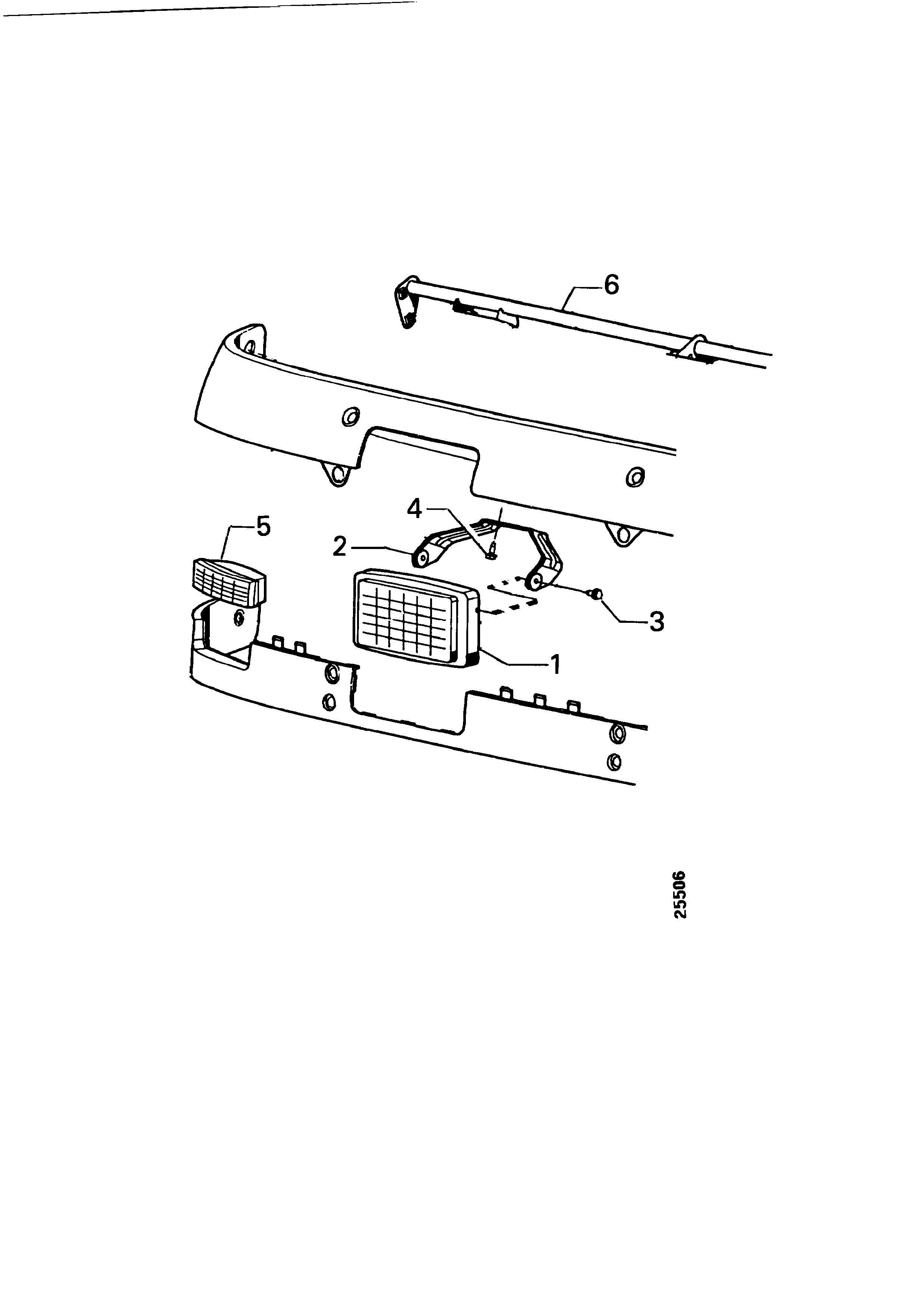 1749953 Фара-прожектор в солнцезащитный козырёк для Scania ...