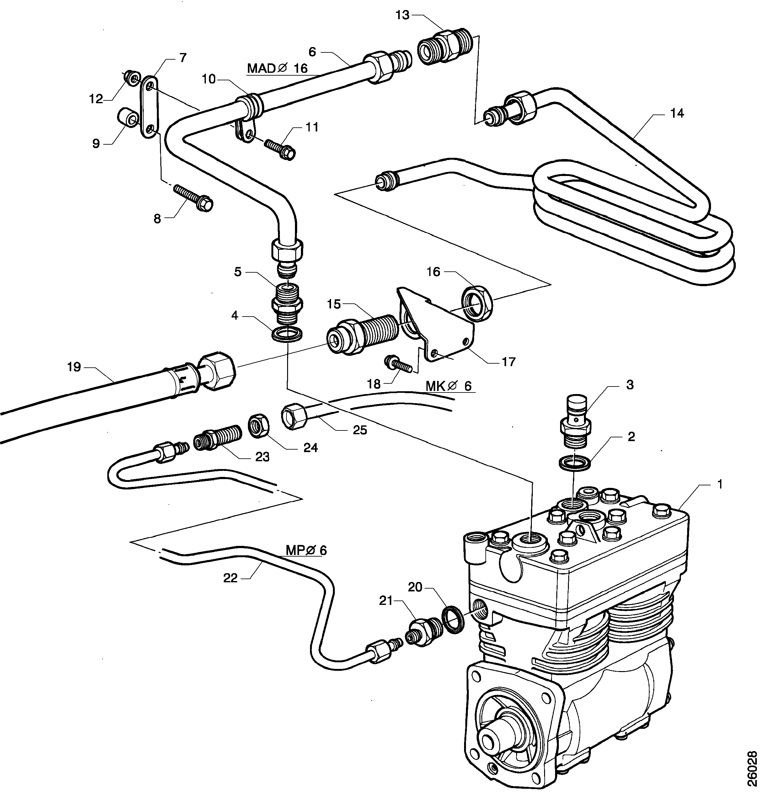 1376865 Змеевик охладителя для Scania производитель Scania