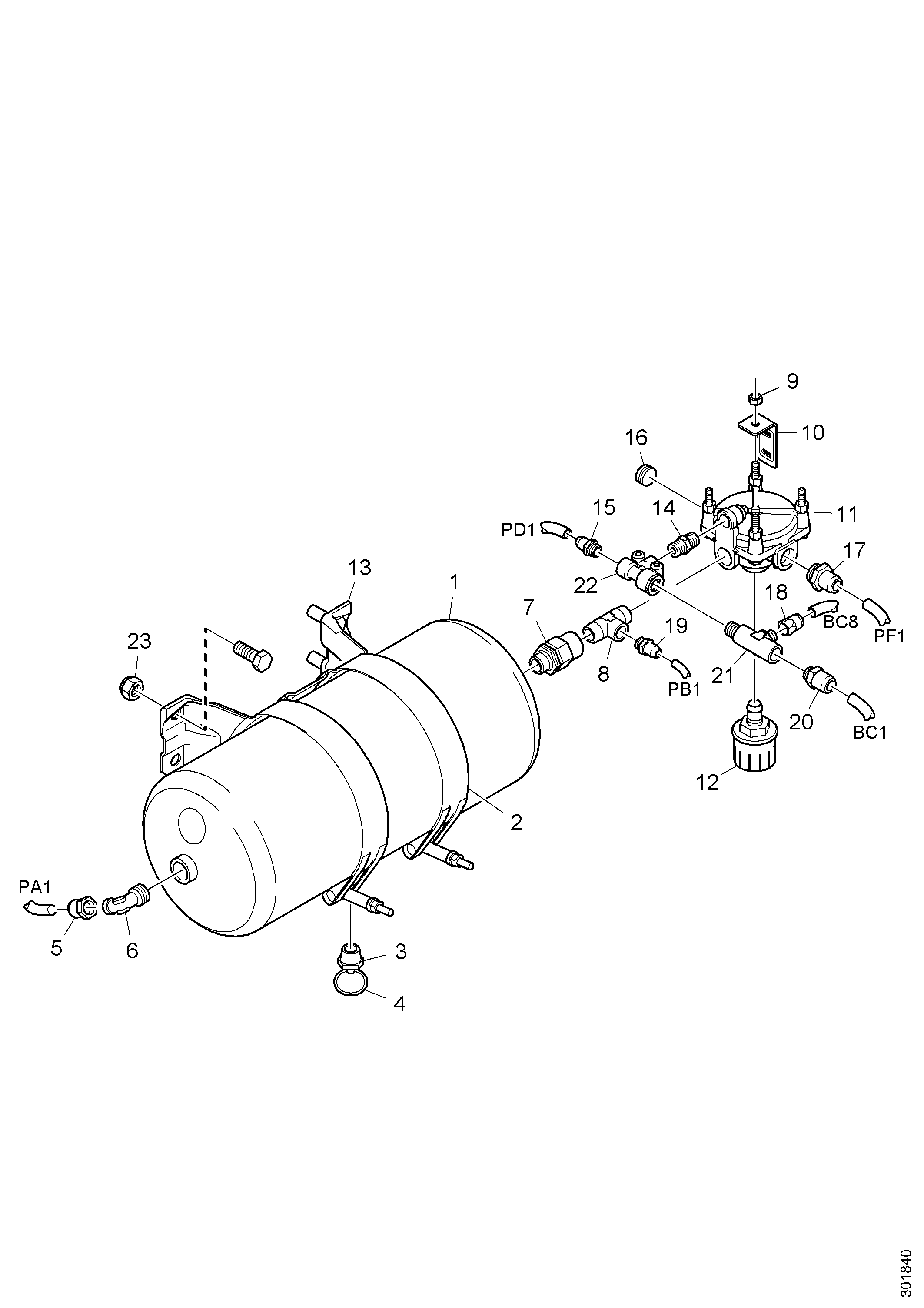 1538087 Обратный клапан для Scania производитель Scania