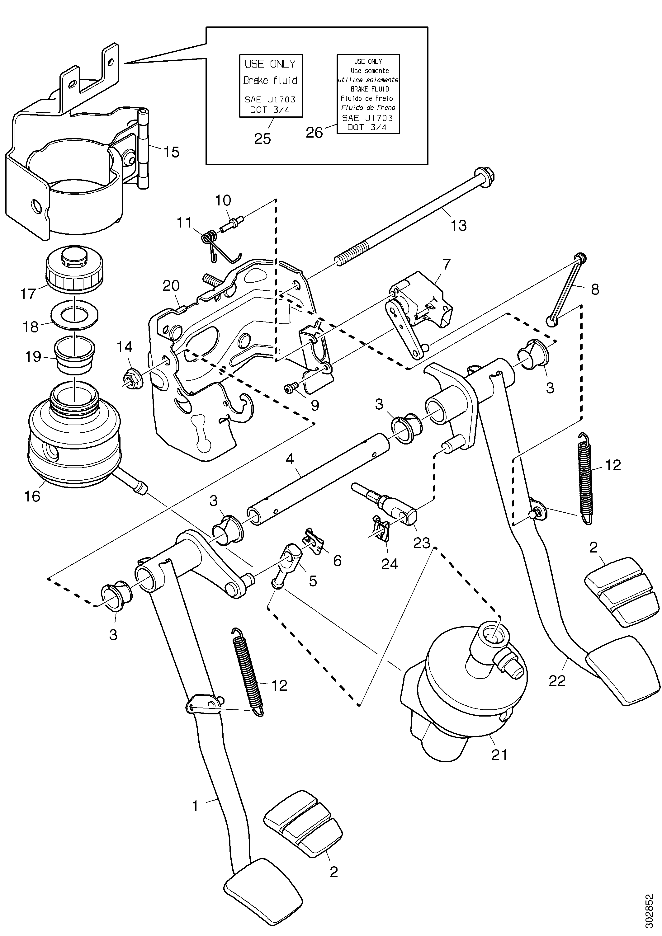 1381561 Бачок сцепления под гидравлическую жидкость для Scania ...
