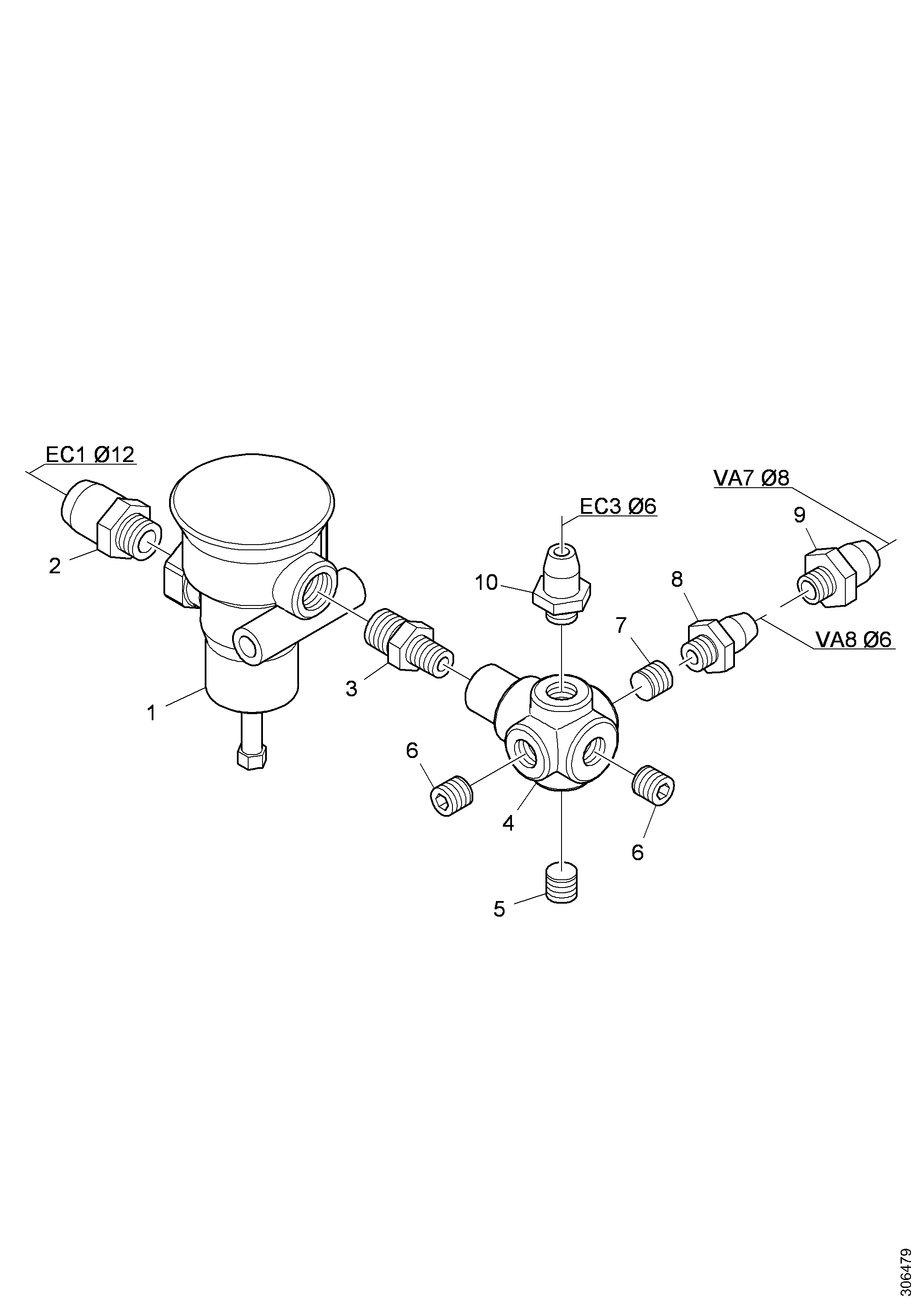 1334846 Клапан ограничения давления 8.0 bar для Scania производитель Scania