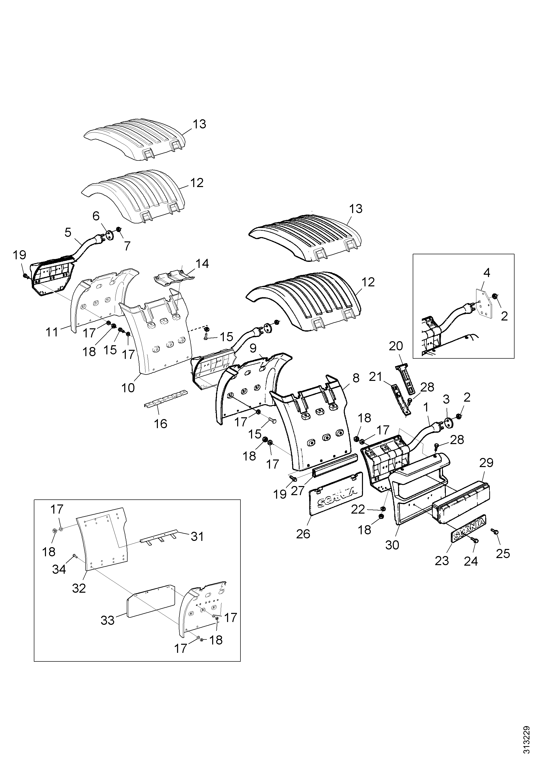 1378188 Кронштейн для Scania производитель Scania