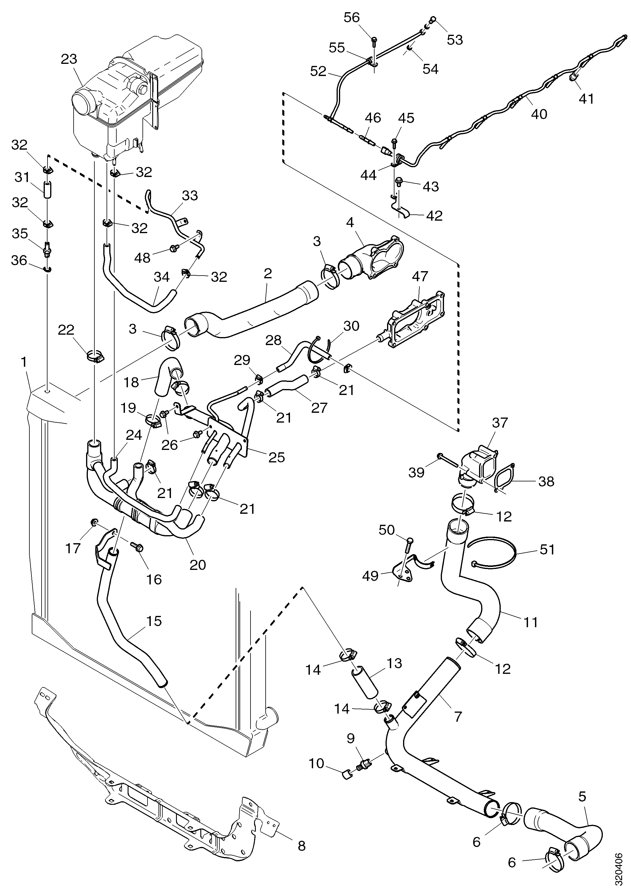 1755953 Патрубок системы охлаждения для Scania производитель Scania