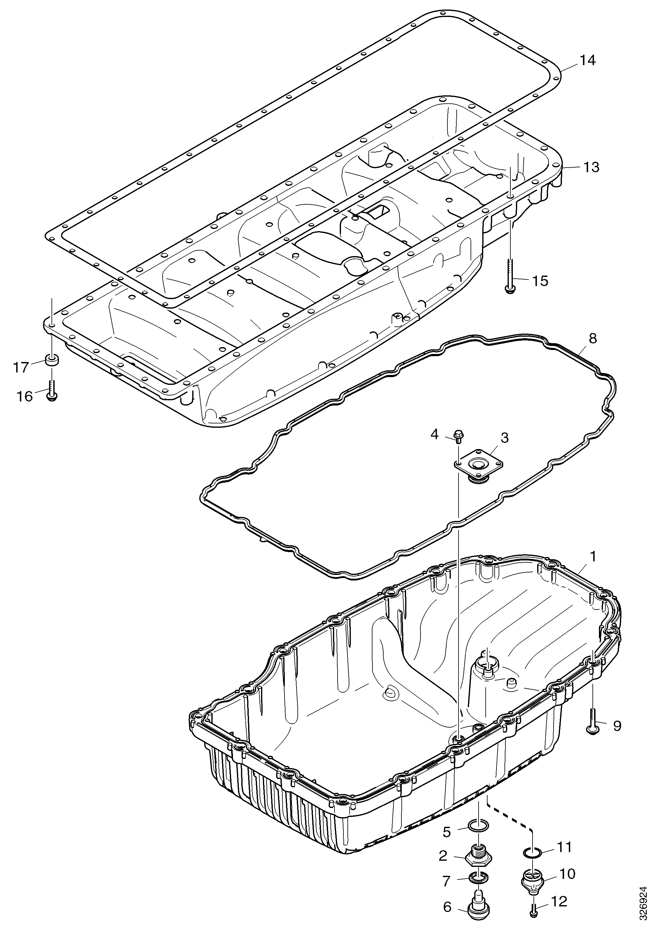 2125388 Промежуточная проставка поддона D13 XPI для Scania ...