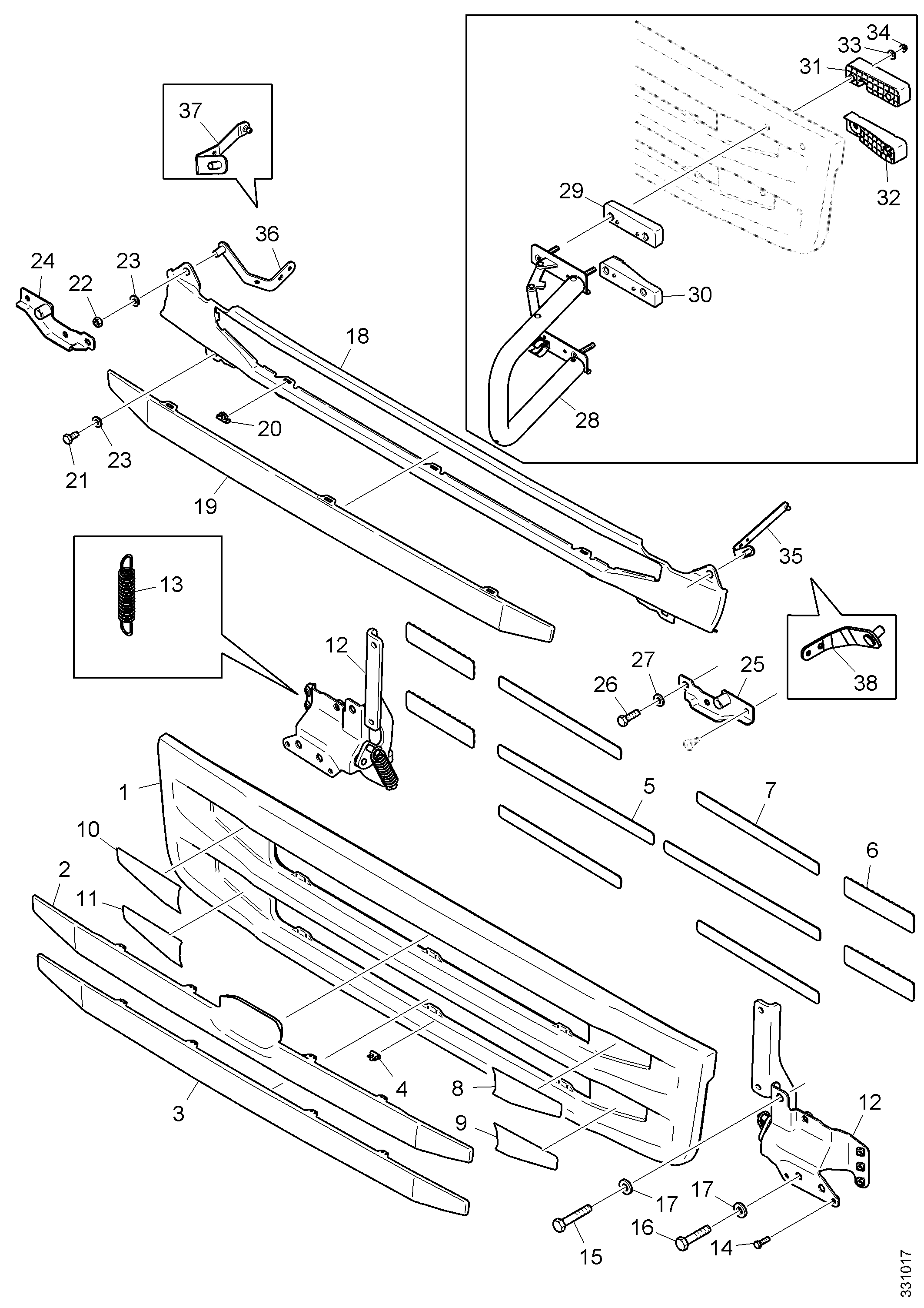 1875843 Подножка обслуживания CG/CR Scania 5 серии для Scania ...
