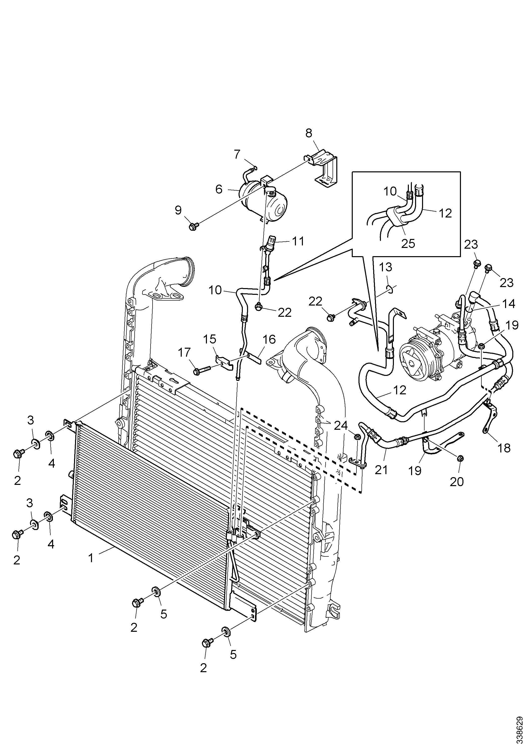 1772730 Осушитель хладагента Scania CR/CG D13 для Scania производитель ...